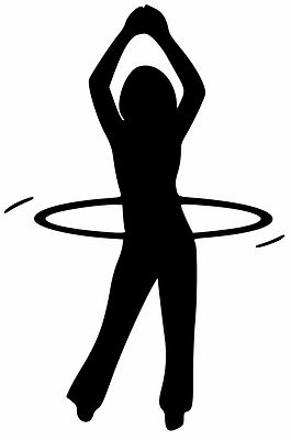 HULA HOOP GIRL Vinyl Decal Sticker - Hooping Hooper | eBay