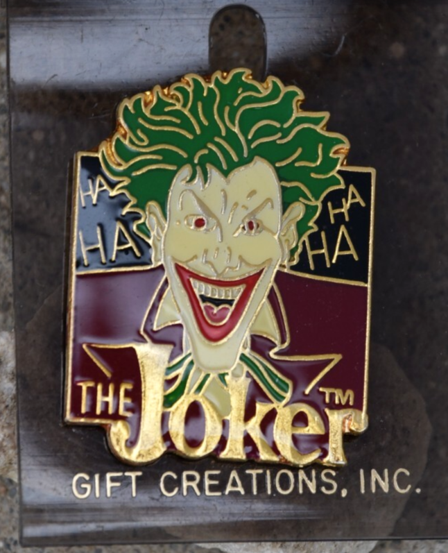 Joker Metal Enamel Pin from 1989 DC Comics Batman Original Gift ...