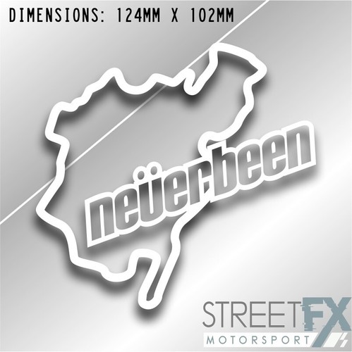 NEVERBEEN Sticker Decal NURBURGRING Decal Racing Motorsport Car ...