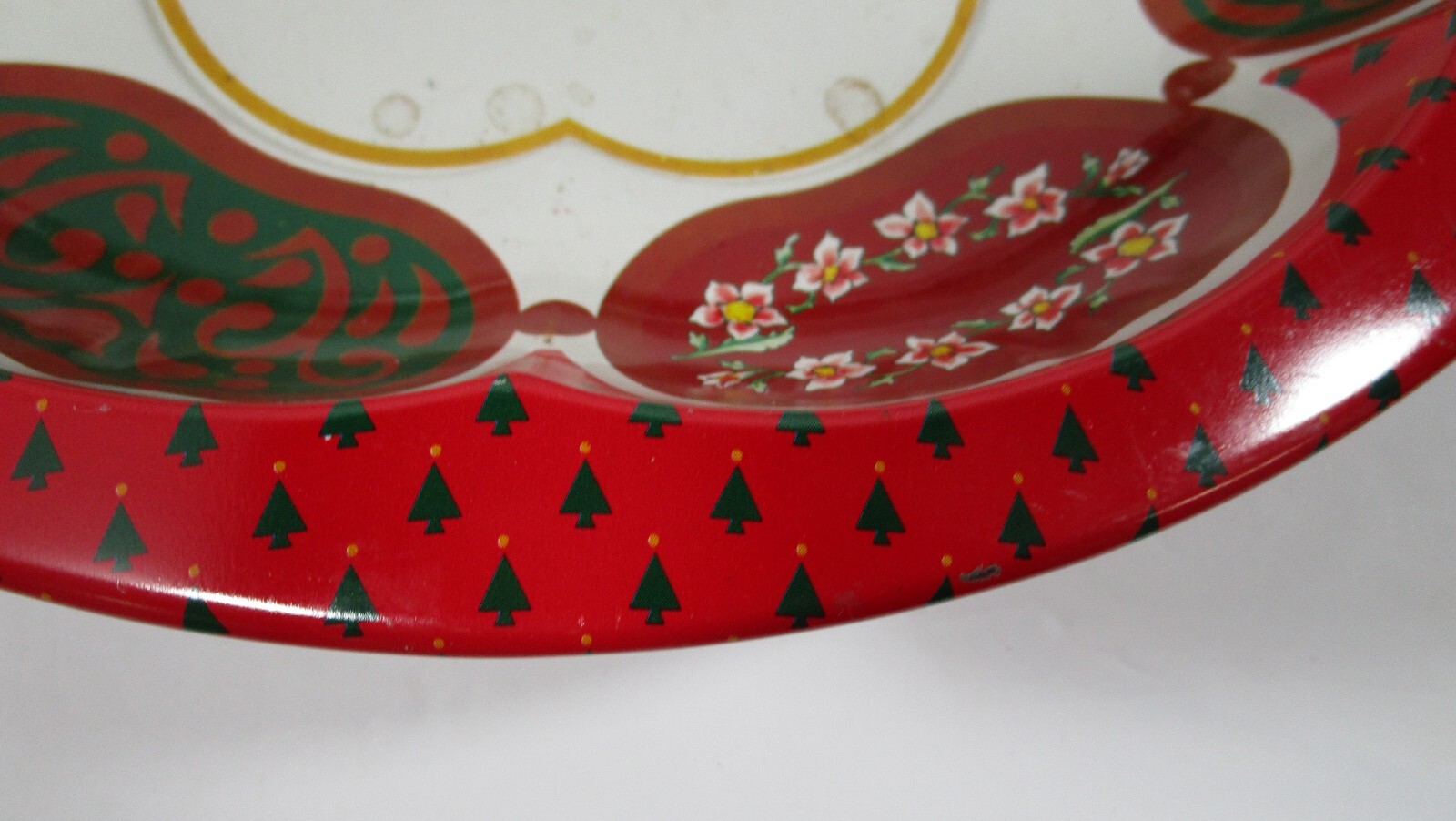 Christmas Tin Platter Bowl by The Tin Company Toy Filled Sleigh Holiday ...