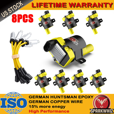 New UF262 LS Ignition Coil Packs W/ Wire for Chevy Silverado GMC 5.3L ...