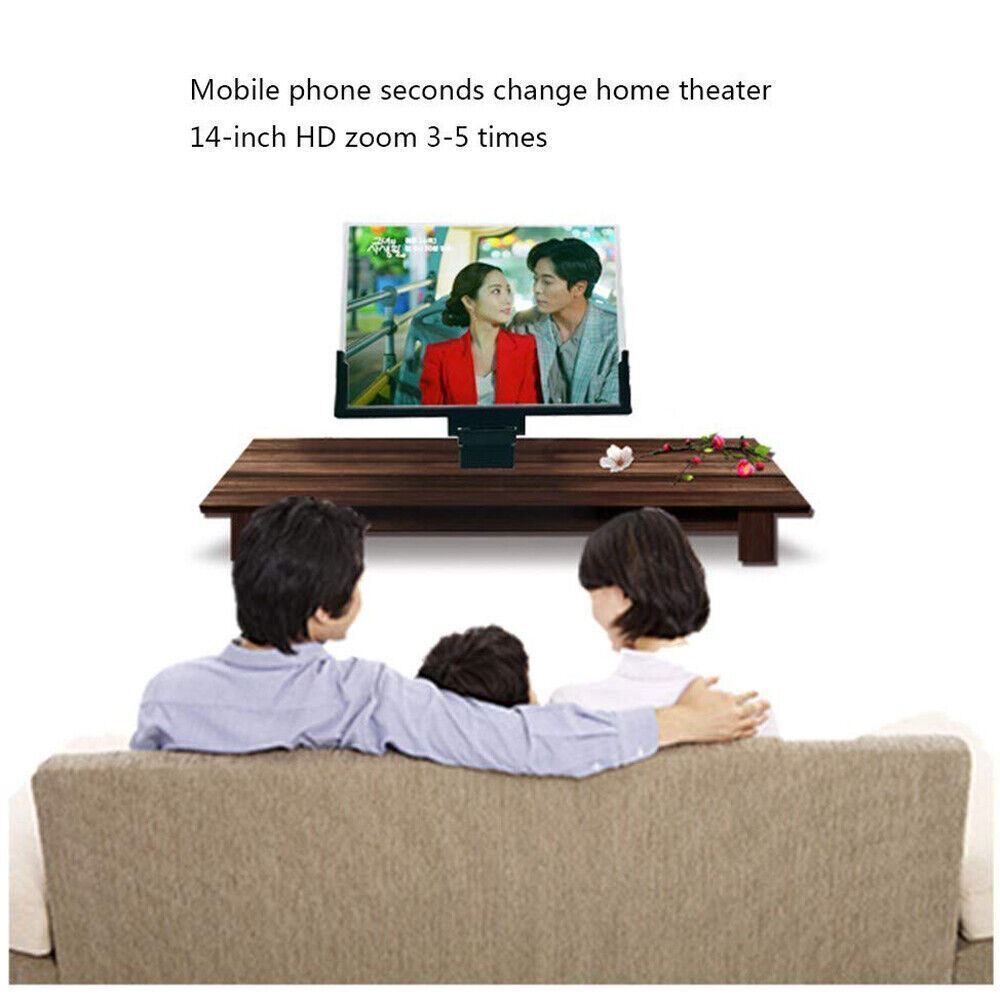 14" Smartphone Screen Magnifier 3D Video Mobile Phone Amplifier Stand ...