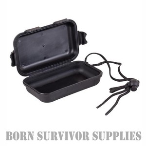 WATERPROOF SURVIVAL KIT BOX - Plastic Compact Storage Box Bushcraft ...