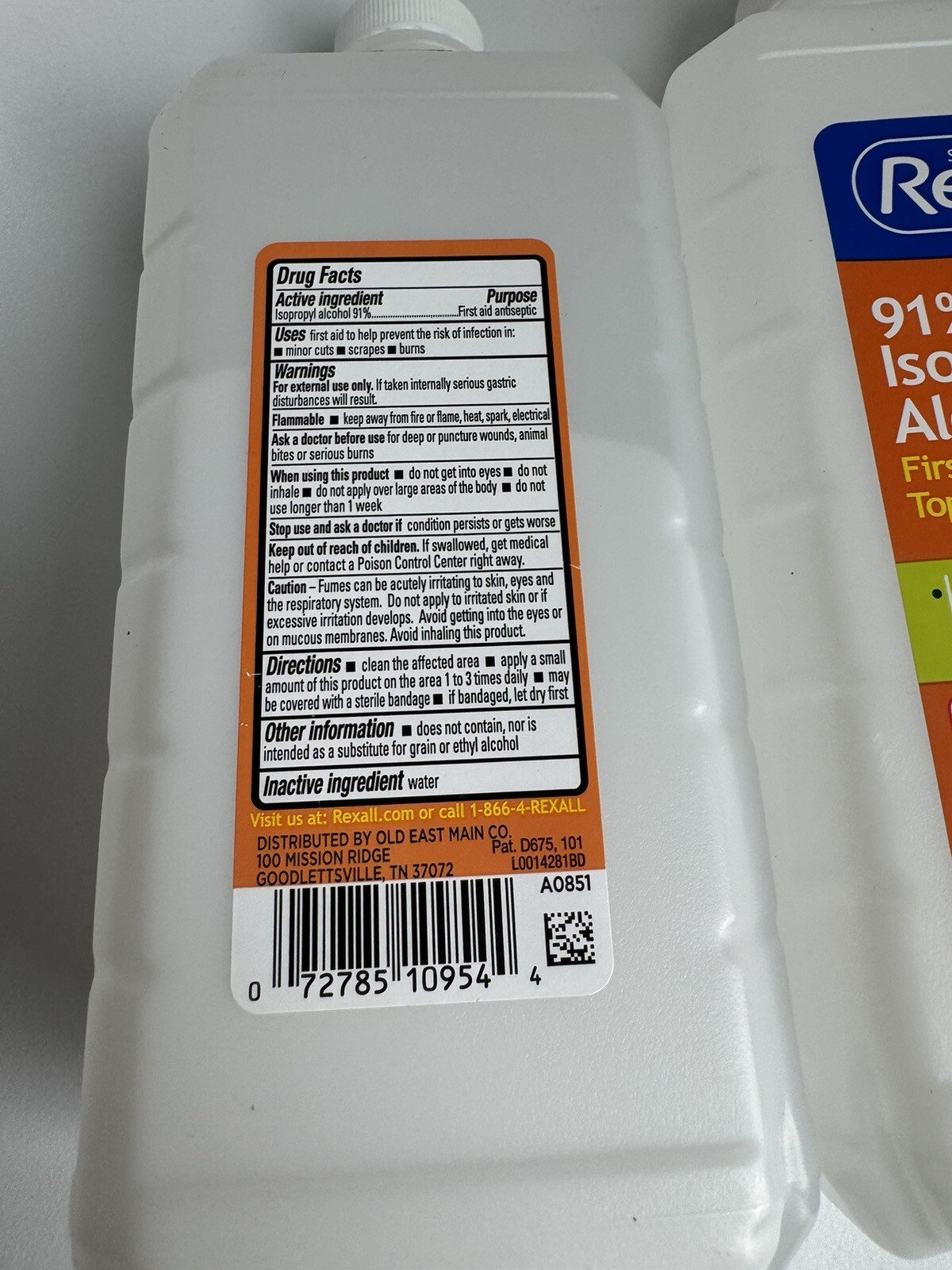 2+Rexall+91+Rubbing+Alcohol+32oz+Isopropyl for sale online | eBay