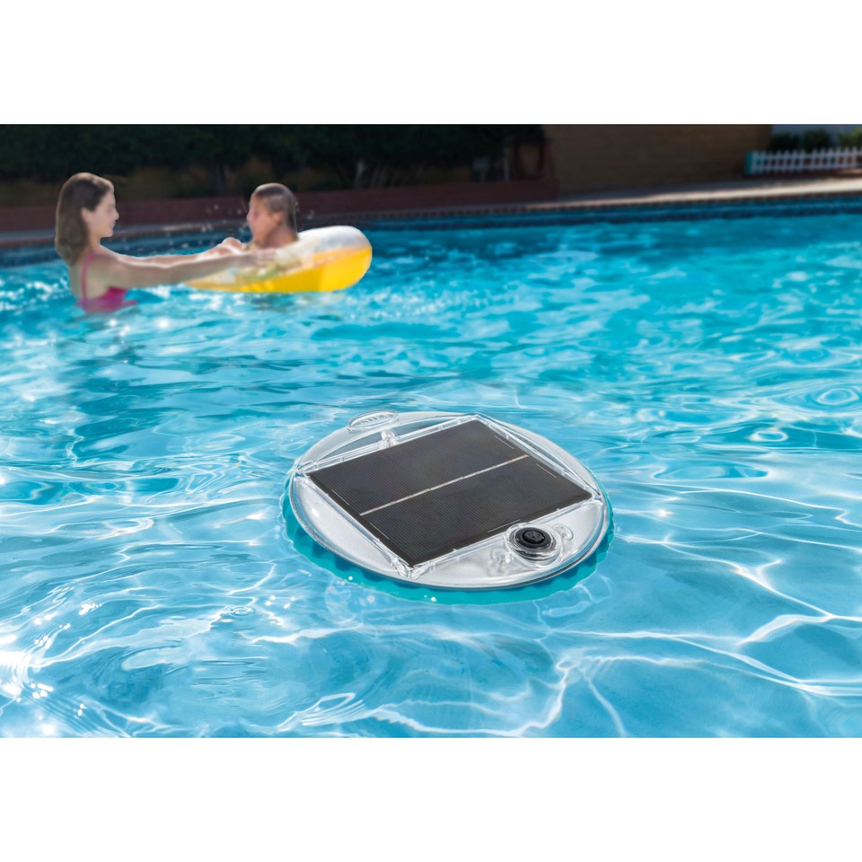 Intex Solar Powered LED Floating Pool Night Light, Color Changing (Open ...