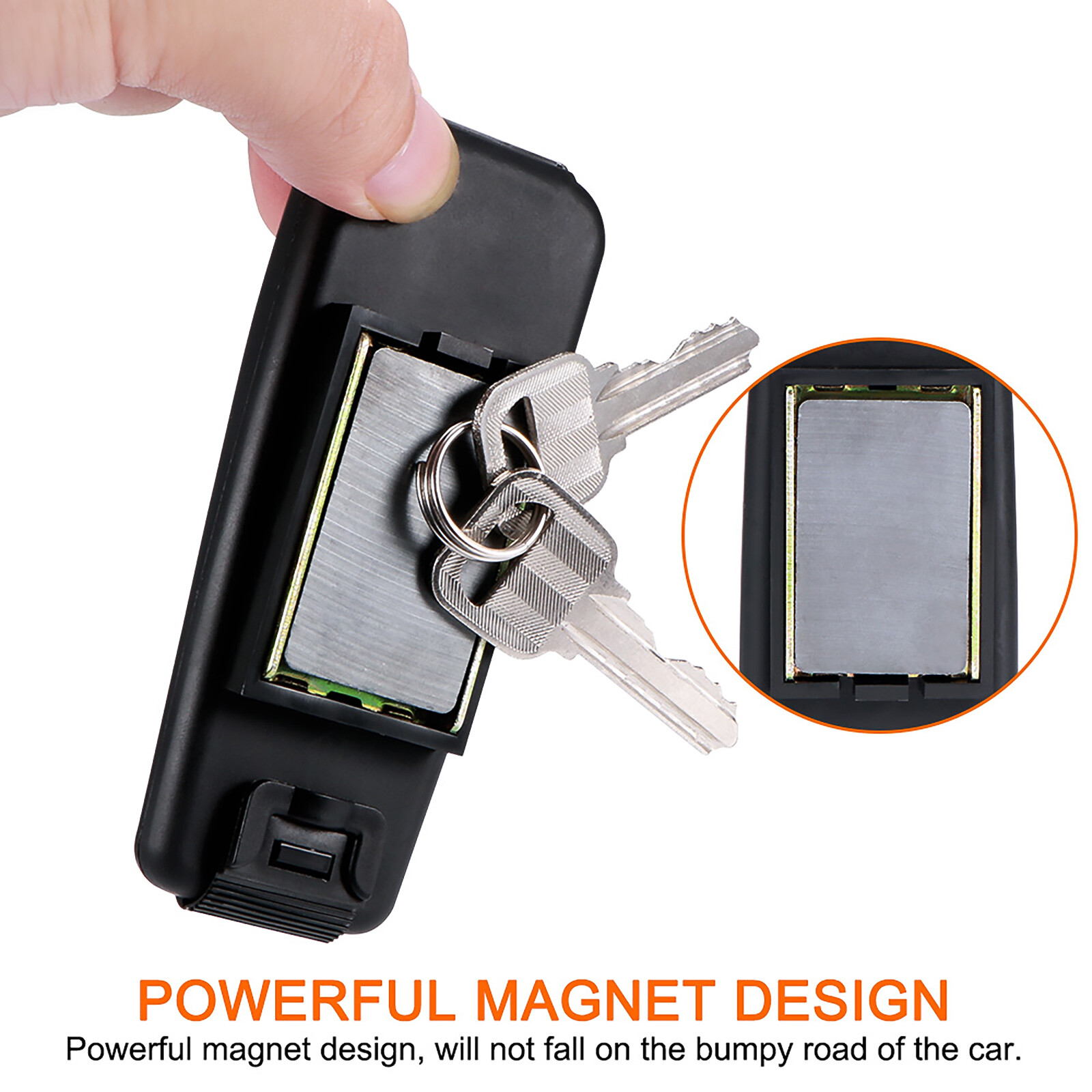 Key Magnetic Box Car Key Holder Box Powerful Magnetic Emergency Spare ...