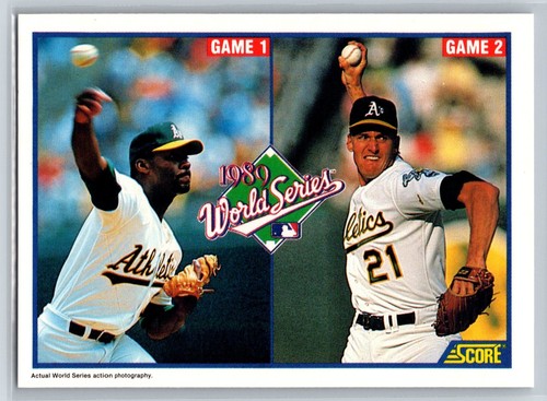 1990 Score Dave Stewart World Series Oakland Athletics #700 | eBay