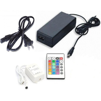 24 Key Ir Remote Controller Control For 5050 SMD RGB LED Strip & Us ...