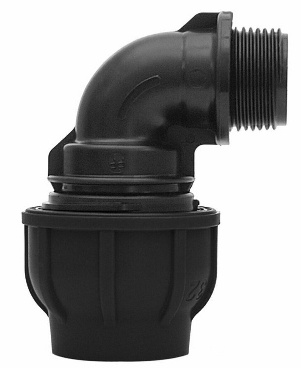 Gebo Plast PE-Rohr Winkel mit Außengewinde Verschraubung 20 25 32 40 50 ...