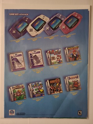 Vintage Nintendo GAME BOY ADVANCE Magazine Ad (2002) Super Mario World ...