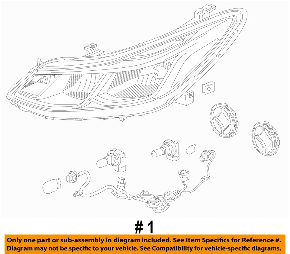 Chevrolet GM OEM Right-Headlamp Assy 42680784 | eBay