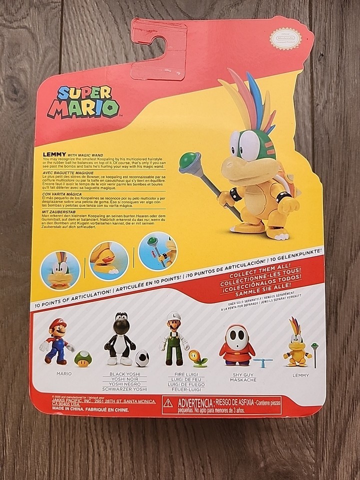 Nintendo Super Mario Lemmy Koopa w/Magic Wand Figure (Jakks Pacific ...