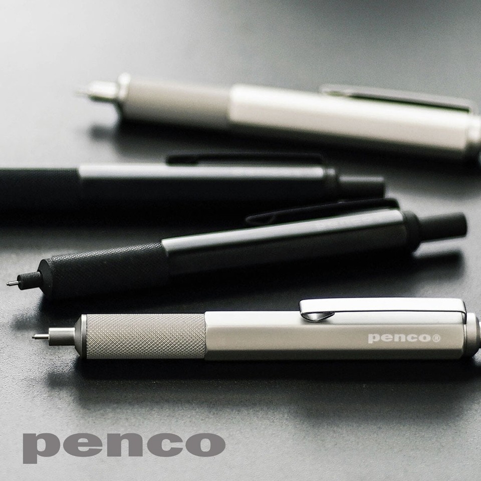 HIGHTIDE PENCO Drafting Writer Ball-Point Pen Black 0.5mm Made in Japan ...
