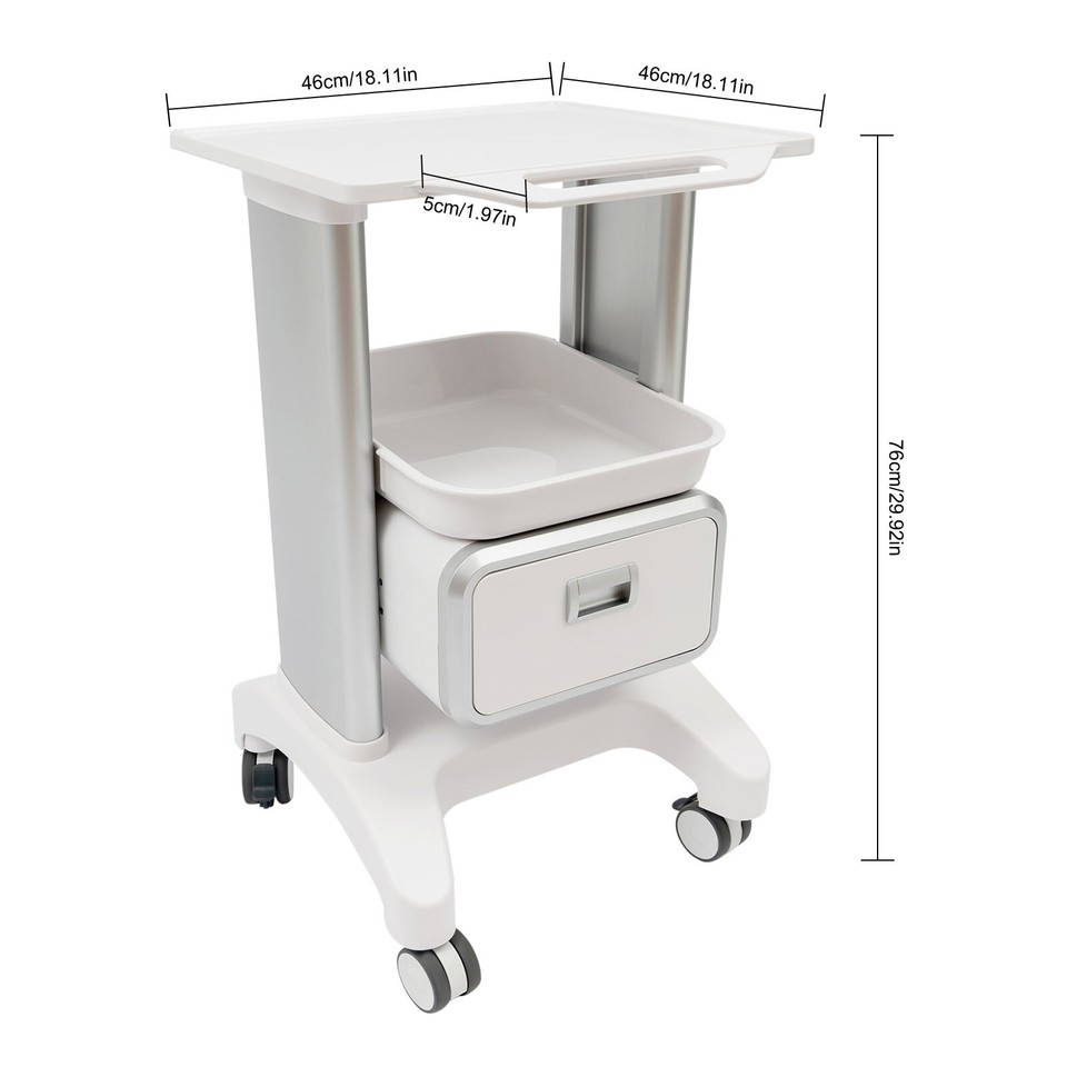 Medical Trolley with Wheels Mobile Trolley for Cosmetic Instruments ...