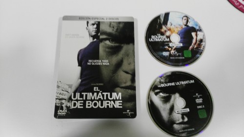 Jason Bourne el Ultimatum de Bourne 2 DVD Matt Damon Steelbook Metal ...