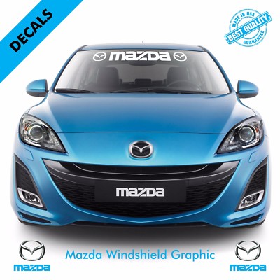 Mazda Windshield Vinyl Decal Sticker Vehicle Graphics |37 | eBay