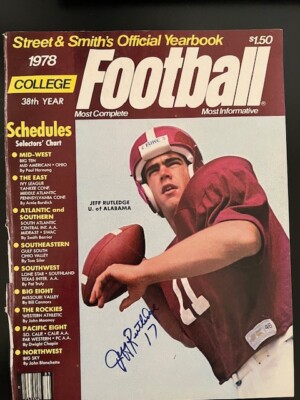 Jeff Rutledge Alabama Crimson Tide Signed Street and Smith's cover | eBay