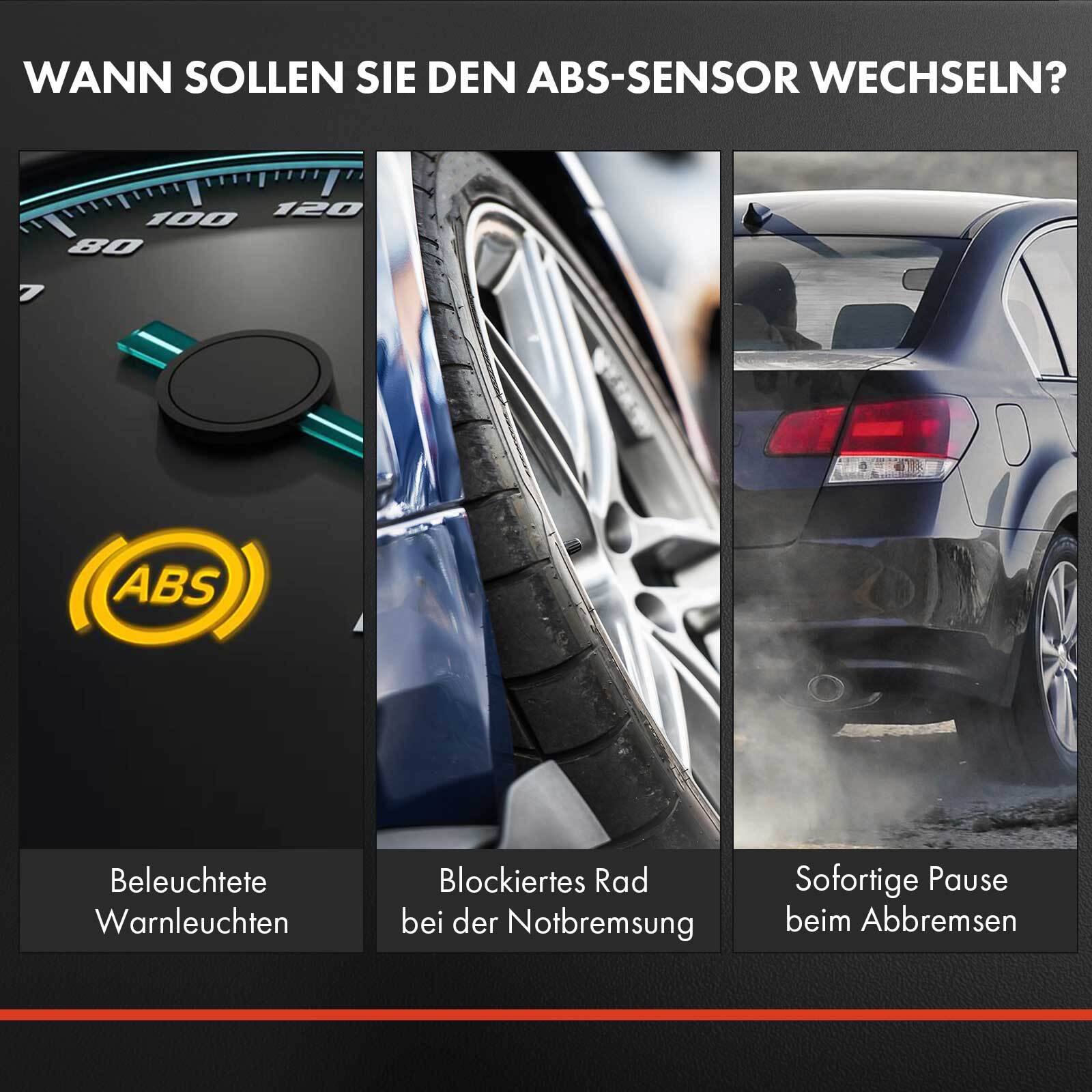 2x ABS Sensor Vorderachse beidseitig für Mercedes-Benz C-Klasse W204 ...
