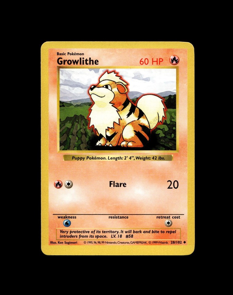 Pokémon Base Set Shadowless - Choose Your Card! 1999 Vintage WoTC Holo ...