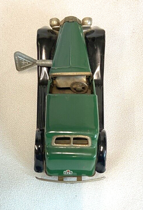 Tri-Ang Minic Toys Tin Wind Up Green Black Roadster England W Key Works ...