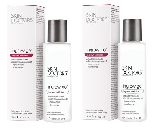 Skin Doctors Ingrow Go Ingrown Hair Removal Lotion (120ml) x 2 Pack ...