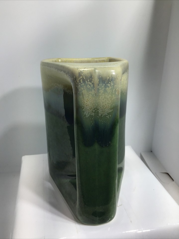 GEOMETRIC HANDCRAFTED COFFEE MUG. STONEWARE SQUARE END MUG. Art Deco ...