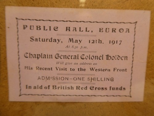 FRAMED CARDS WW1 WESTERN FRONT REV COLONEL HOLDEN SPEECH EUROA EQUITY ...