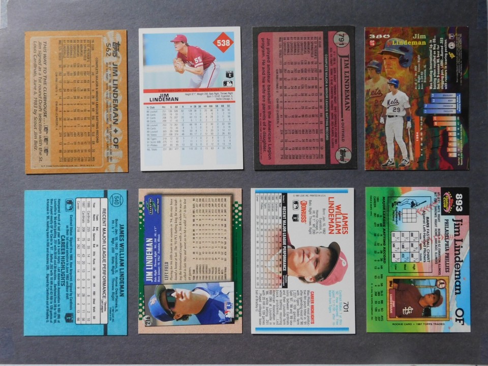Jim Lindeman 8 Card Lot | eBay
