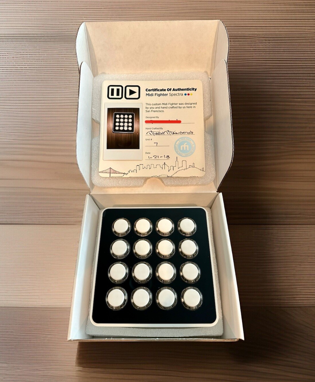 Dj Tech Tools Custom MIDI Fighter Spectra - Build #07 - RARE Low Number ...