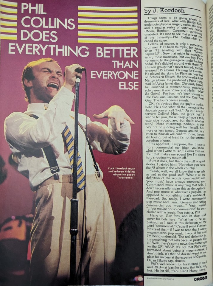 Creem Magazine May 1983 Prince, Seger, Phil Collins, Def Leppard, Toni ...