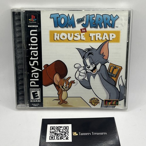 Tom and Jerry in House Trap PS1 (PlayStation 1, 2000) Black Label CIB ...