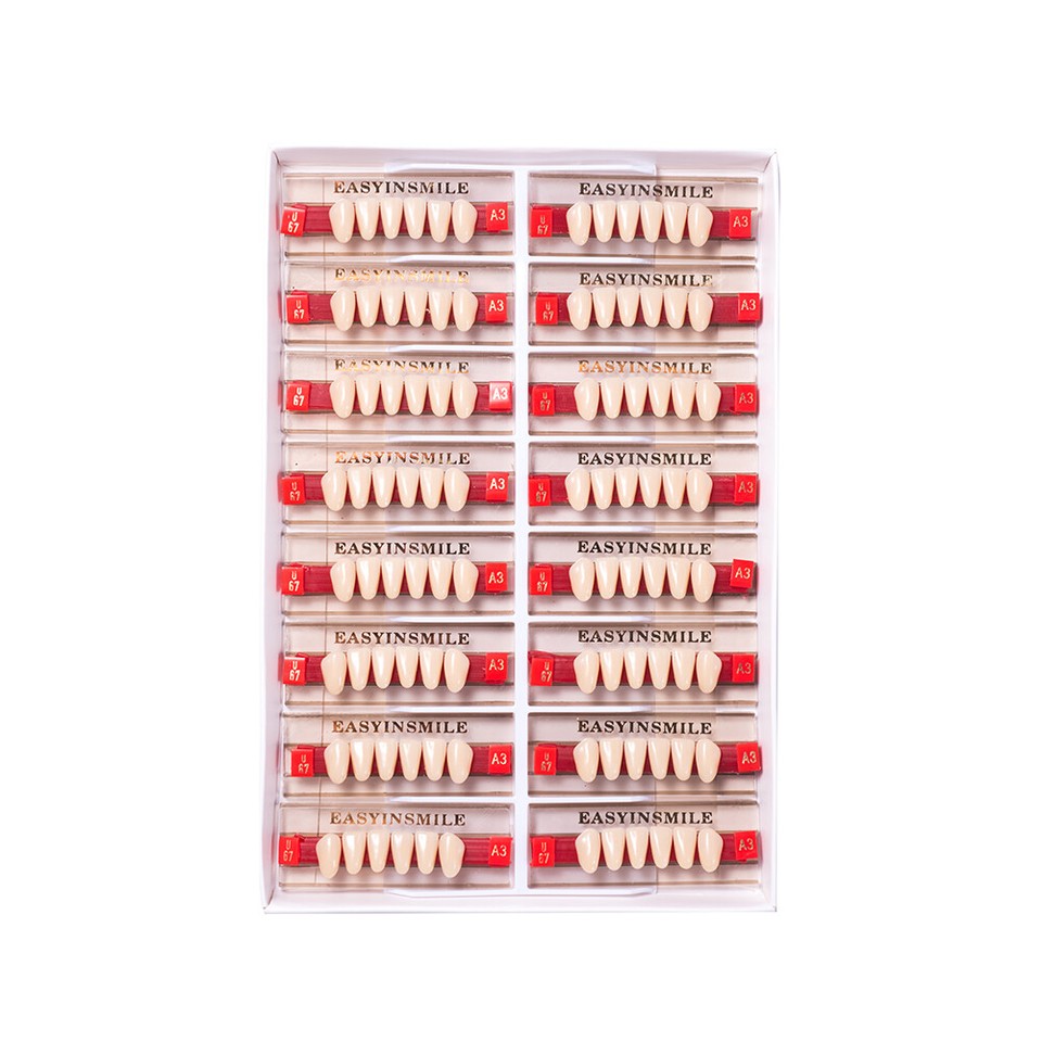 84/96 Pcs Dental Acrylic Resin False Teeth Denture Glossy Whole/U/L ...