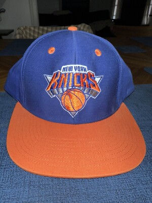 New York Knicks Hat Cap Mens Snapback Blue Orange Adidas NBA Basketball ...
