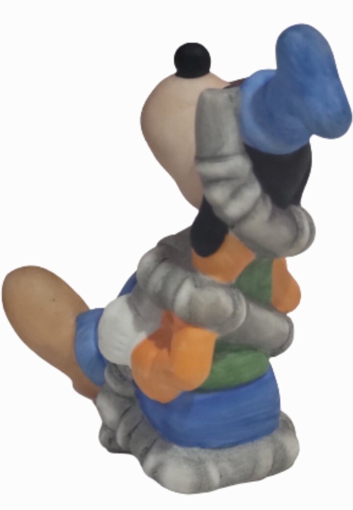 3" Walt Disney Productions Porcelain Bisque Figurine Goofy Plumber ...