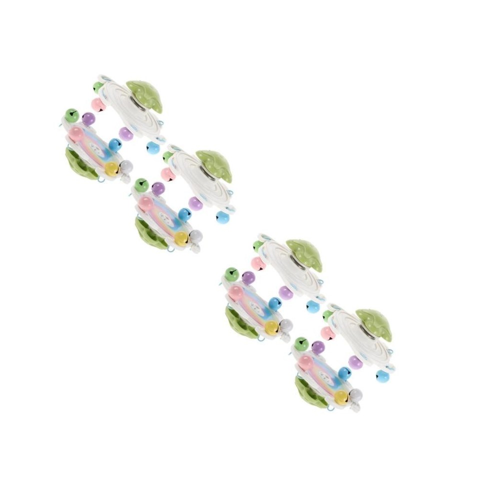 4pcs Parrot Spinning Toys - Bird Chewing Interactive Rotating Wheel Toy ...