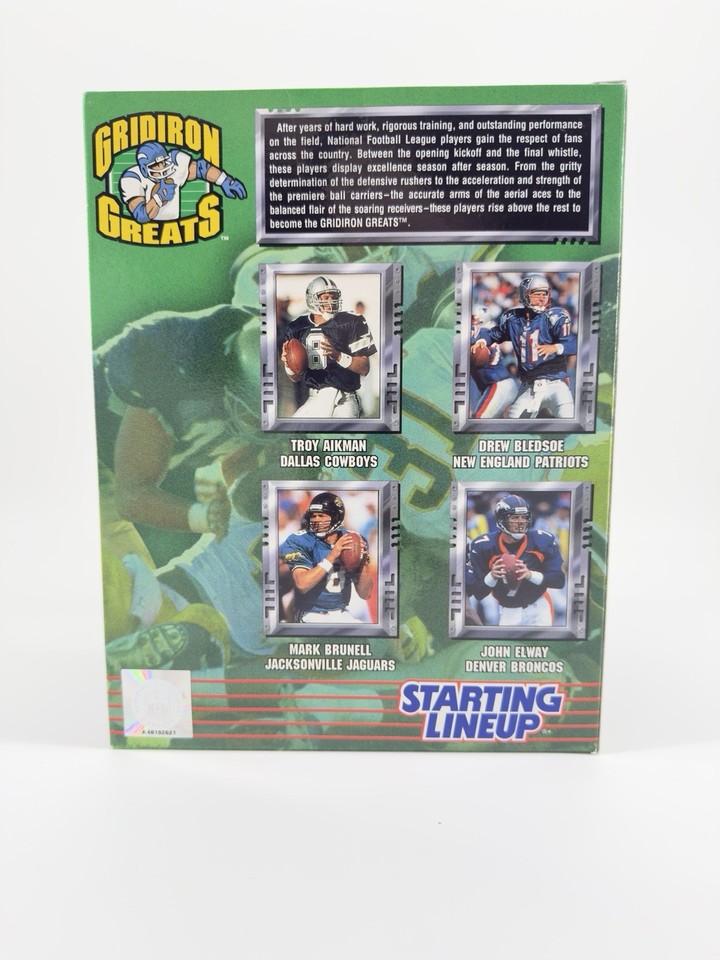 DREW BLEDSOE 1998 Starting Lineup Gridiron Greats Football NFL Dallas ...