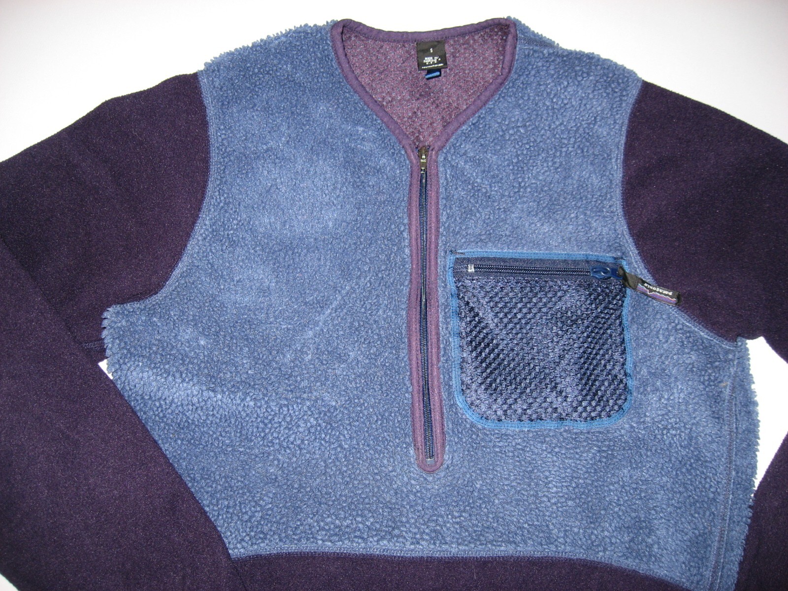 Vintage Patagonia Men s Kayaking Half Zip Deep Pile Fleece Small | eBay