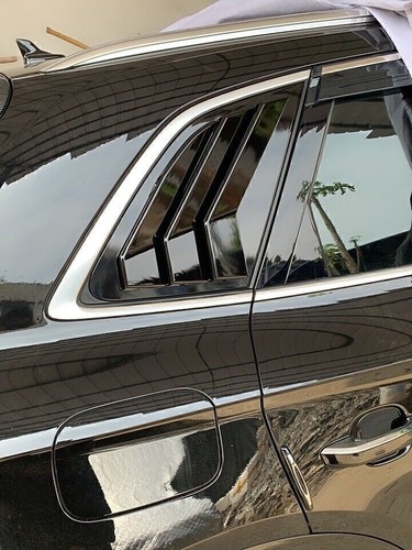 For Audi Q5 SQ5 2009-2017 Glossy Black Quarter Window Louver Scoop Side ...