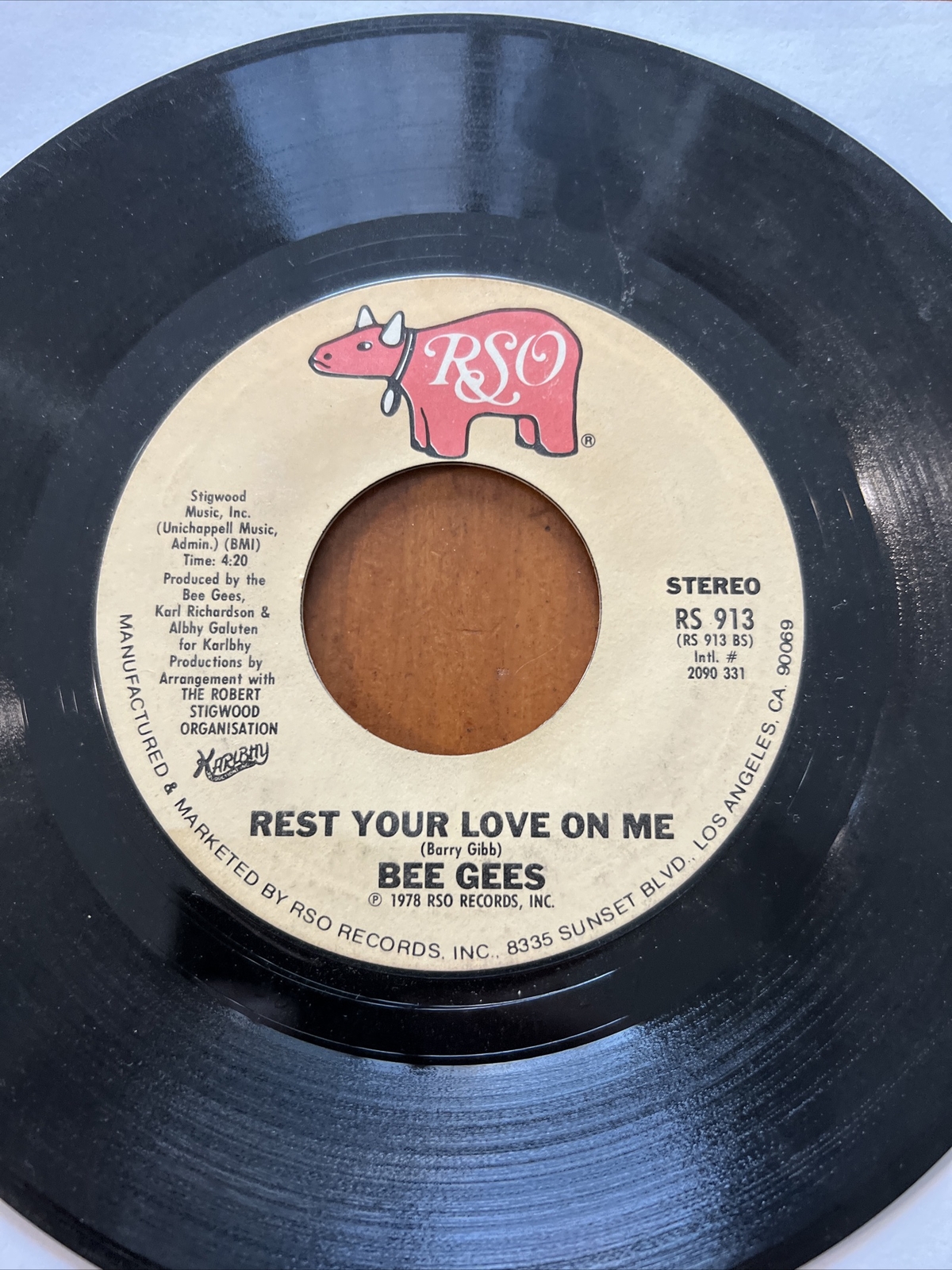 Bee Gees Too Much Heaven/Rest Your Love On Me 45 RPM RSO Label | eBay