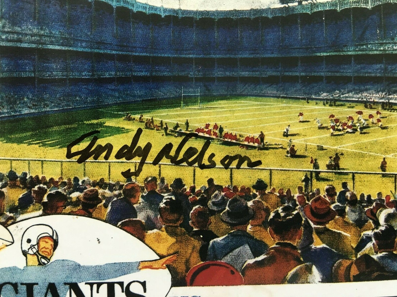 ANDY NELSON BALTIMORE COLTS 1958 NFL CHAMPIONS RARE SIGNED PHOTO | eBay