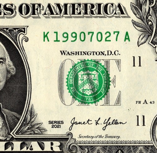 July 27 1990 Birthday note Fancy Serial Number One Dollar Bill | eBay