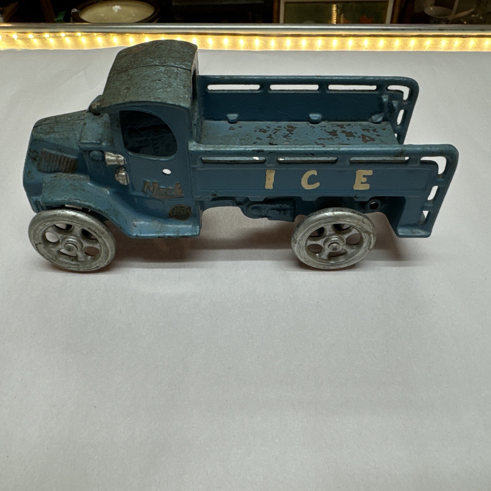 1930's Cast Iron Arcade 8" Mack Ice Truck Repainted. | eBay