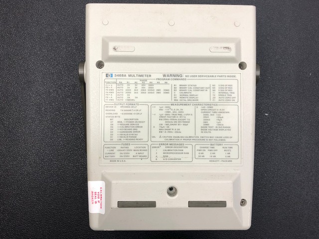 S130449 HP Hewlett Packard 3468A Digital Multimeter for sale online | eBay