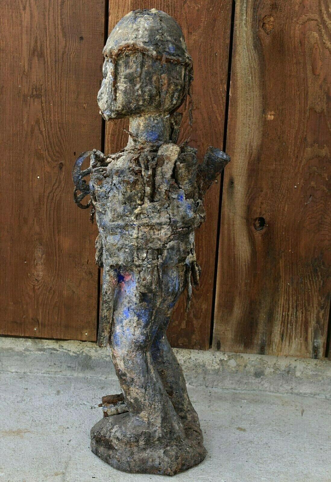 Antique African Benin Fon Tribe Vodun Bochio Fetish Altar Offering ...