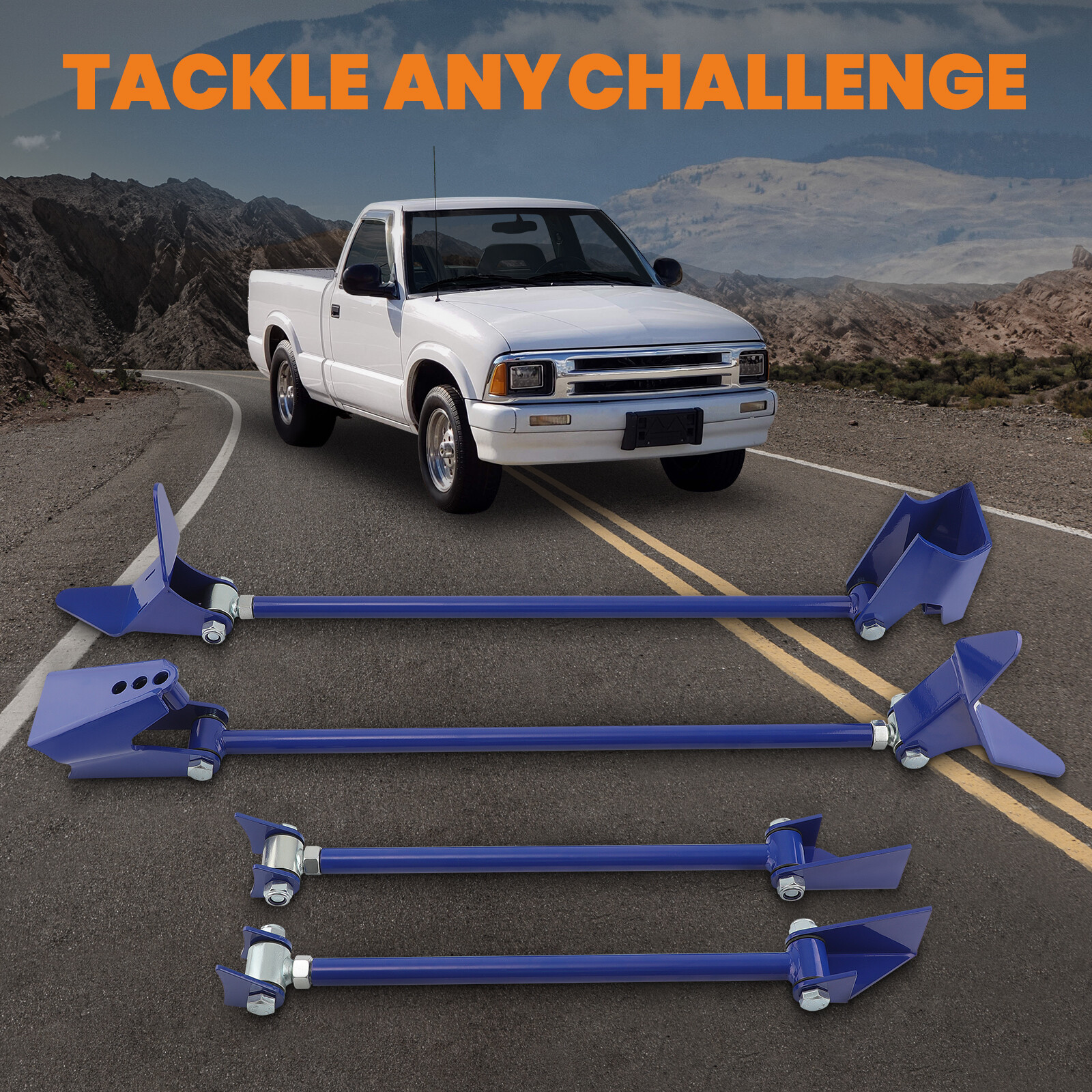 Rear Triangulated 4 Link Suspension Kit For Chevrolet S10 1994-2004 ...