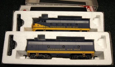 HO Scale Stewart F7A / F7B Powered C&O Engines NIB | eBay