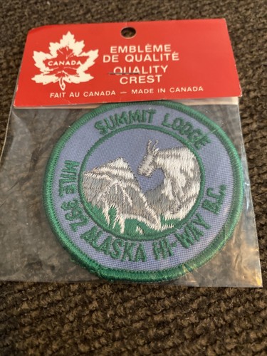 VTG SUMMIT LODGE Mile 392 Alaska Hi-Way Sew On Patch | eBay