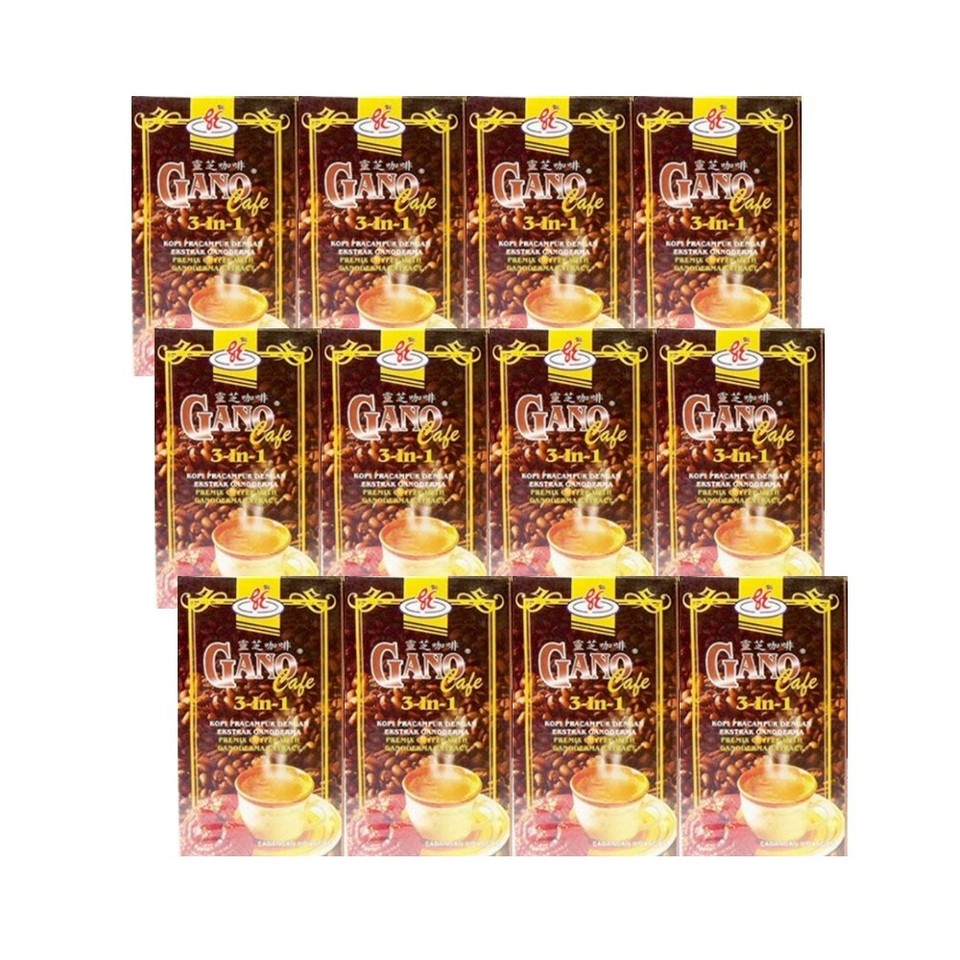 1-60 Boxes Gano Excel Cafe 3 in 1 Coffee Ganoderma Reishi Halal FREE ...