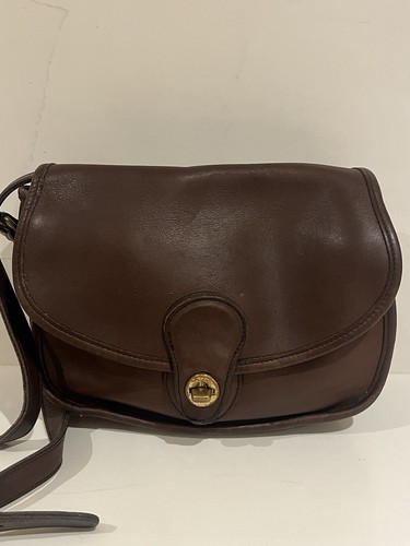 Vintage Coach Brown Prairie Bag Glovetanned Cowhide Leather 9954 ...