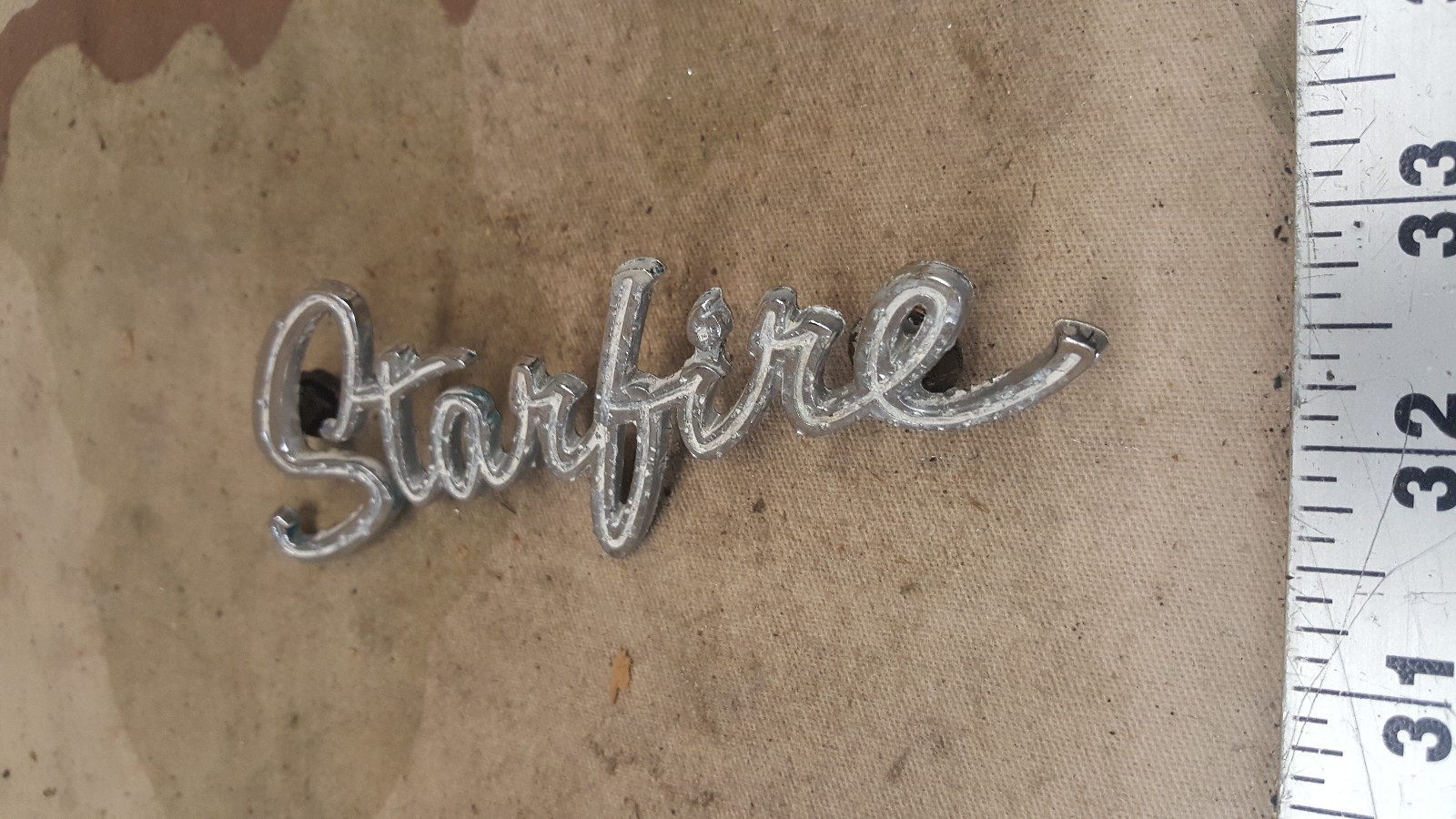 Vintage 1960's Oldsmobile Starfire Emblem Metal Script OEM | eBay